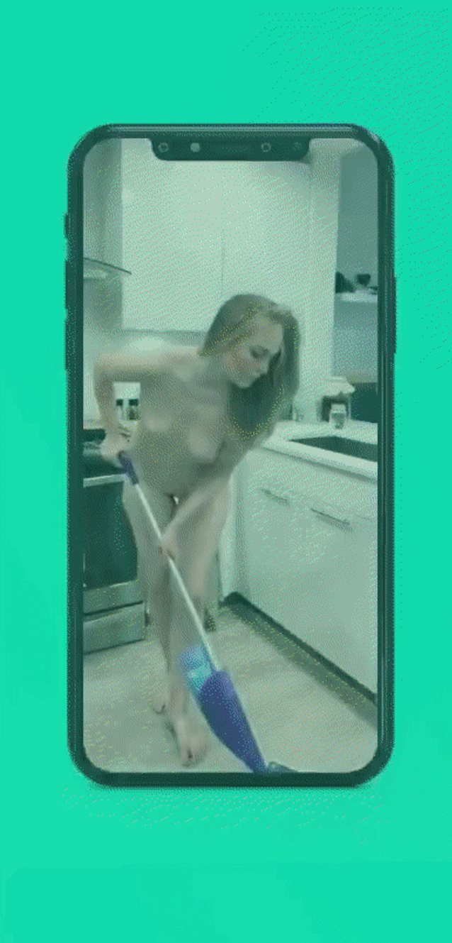 Where Can I Find The Full Video Of This Blonde Housewife Cleaning 9340