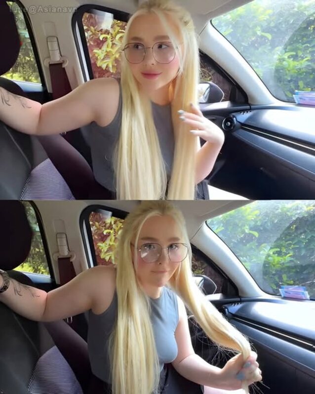 Who is this asian blonde riding in a car? (2 replies) #1707140 › NameThatPorn.com